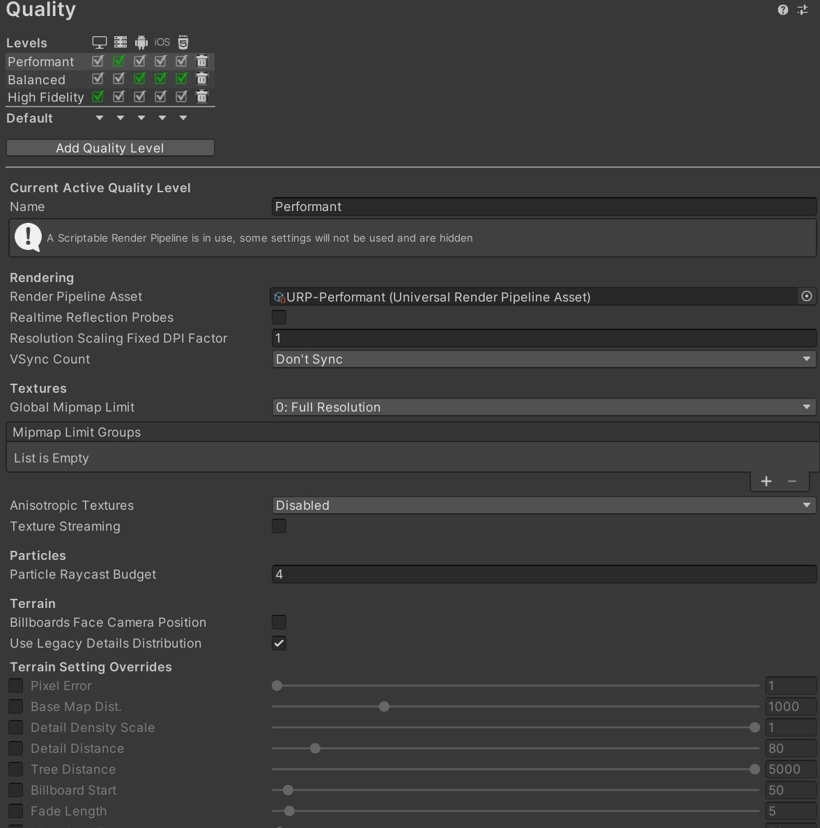 Qualityの設定について【Unity】 | おべこたちのいるところ